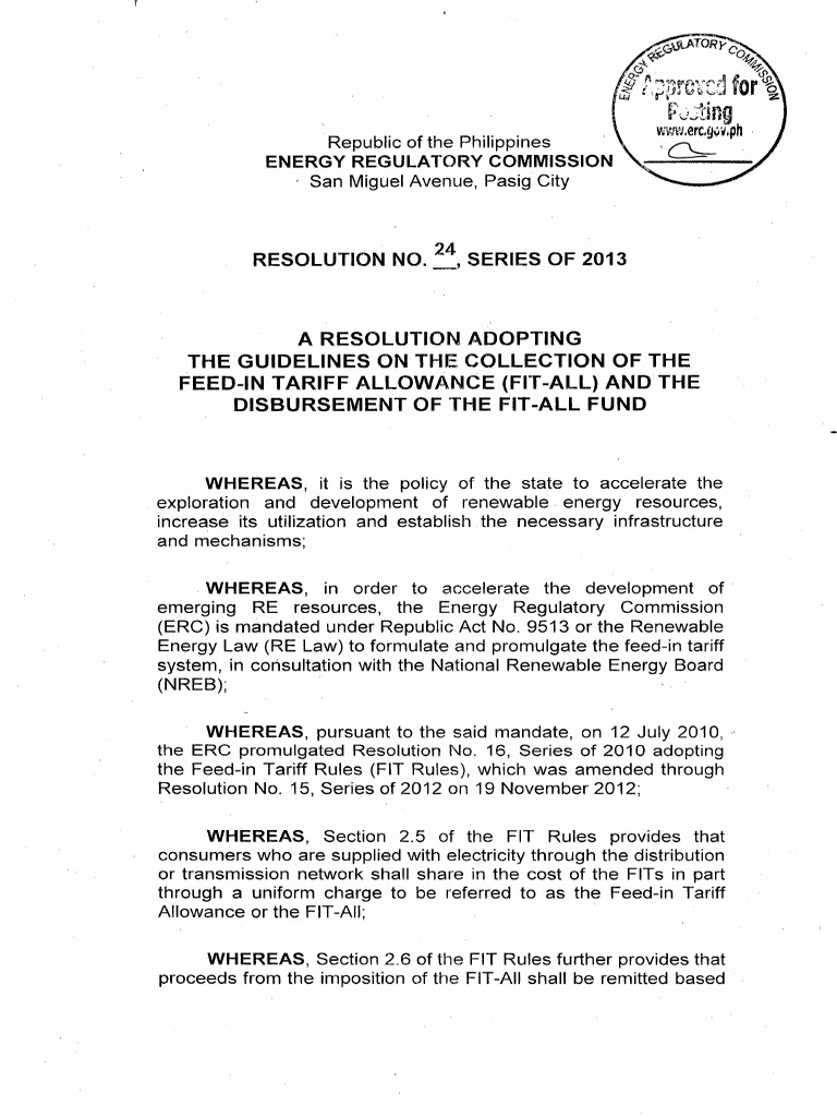 ERC Resolution No.24 Series of 2013 Collection and Disbursement Guidelines | PDF | Trust Law ...