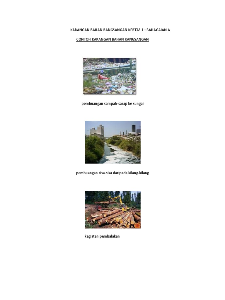 Karangan Bahan Rangsangan Kertas 1 | PDF
