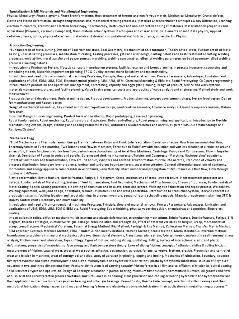 PHD Entrance Test Syllabus For PEC Chandigarh | Download Free PDF ...