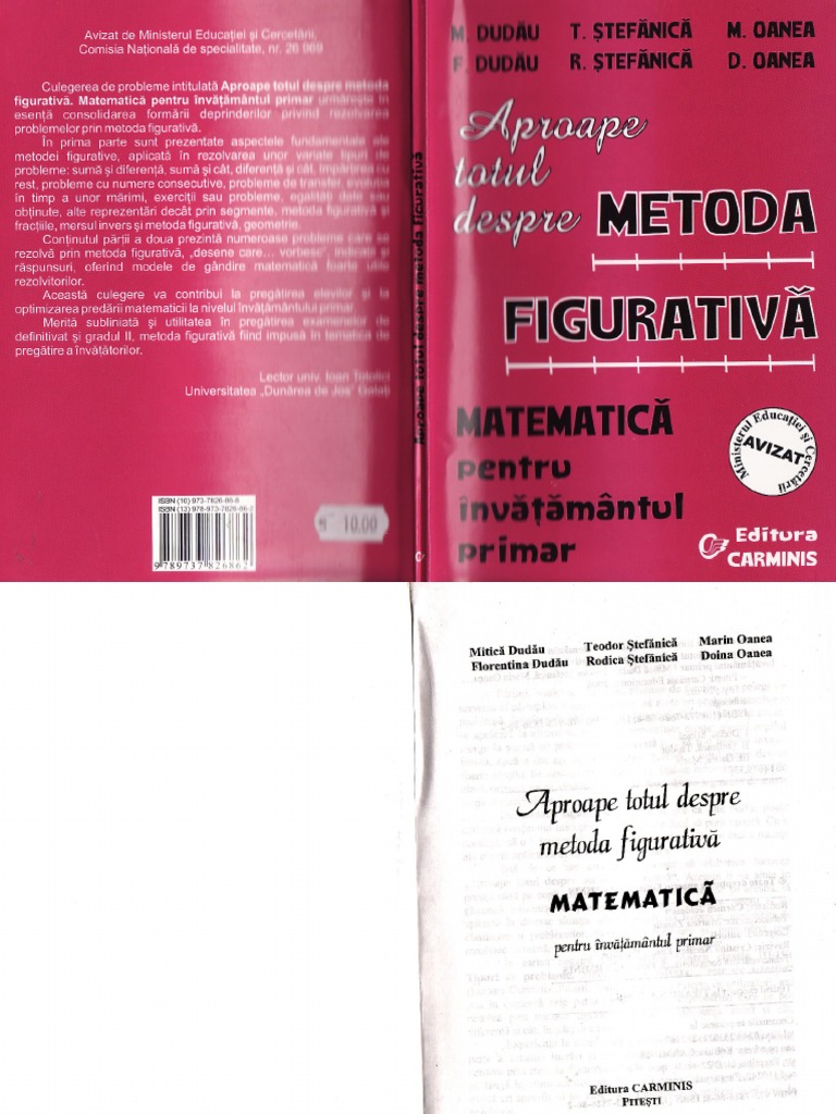 Carti Metoda Figurativa Matematica Pentru Invatamantul Primar Ed ...