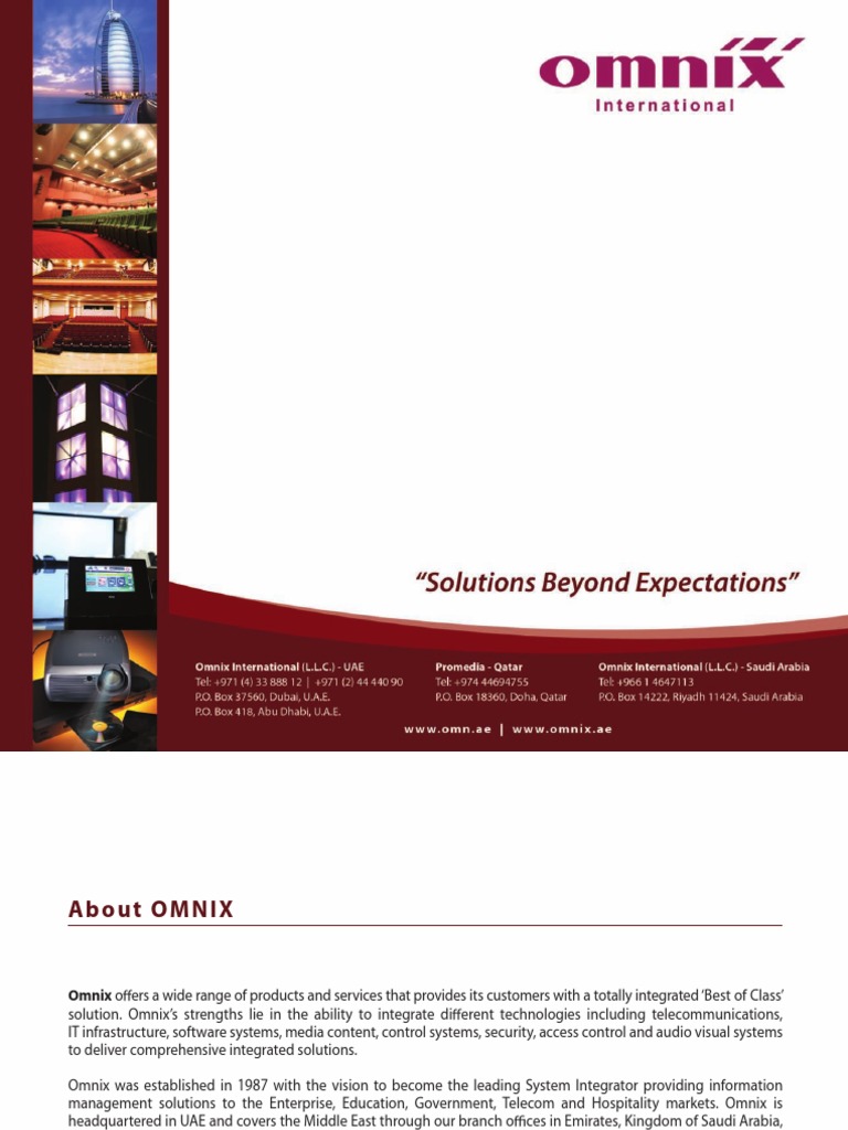 Omnix Promedia | PDF | United Arab Emirates | Iptv
