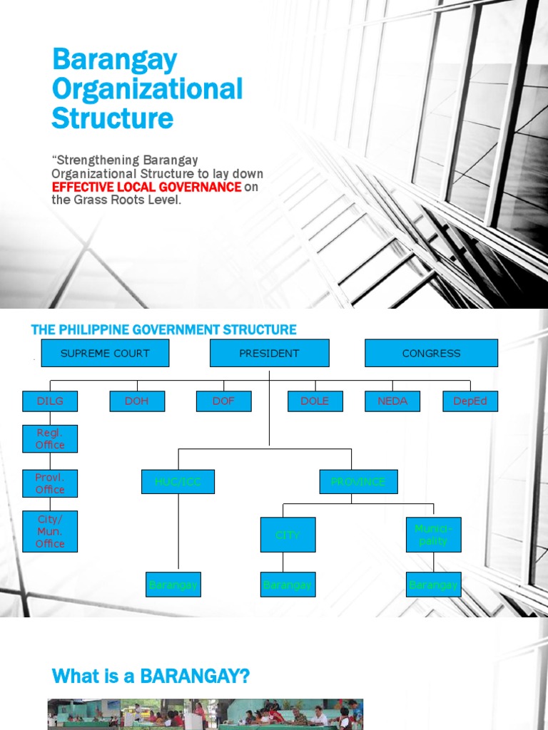 Barangay Organizational Structure Overview | PDF | Volunteering ...