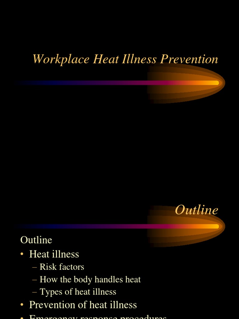 Heat Illness Prevention Training | PDF | Heat | Diseases And Disorders