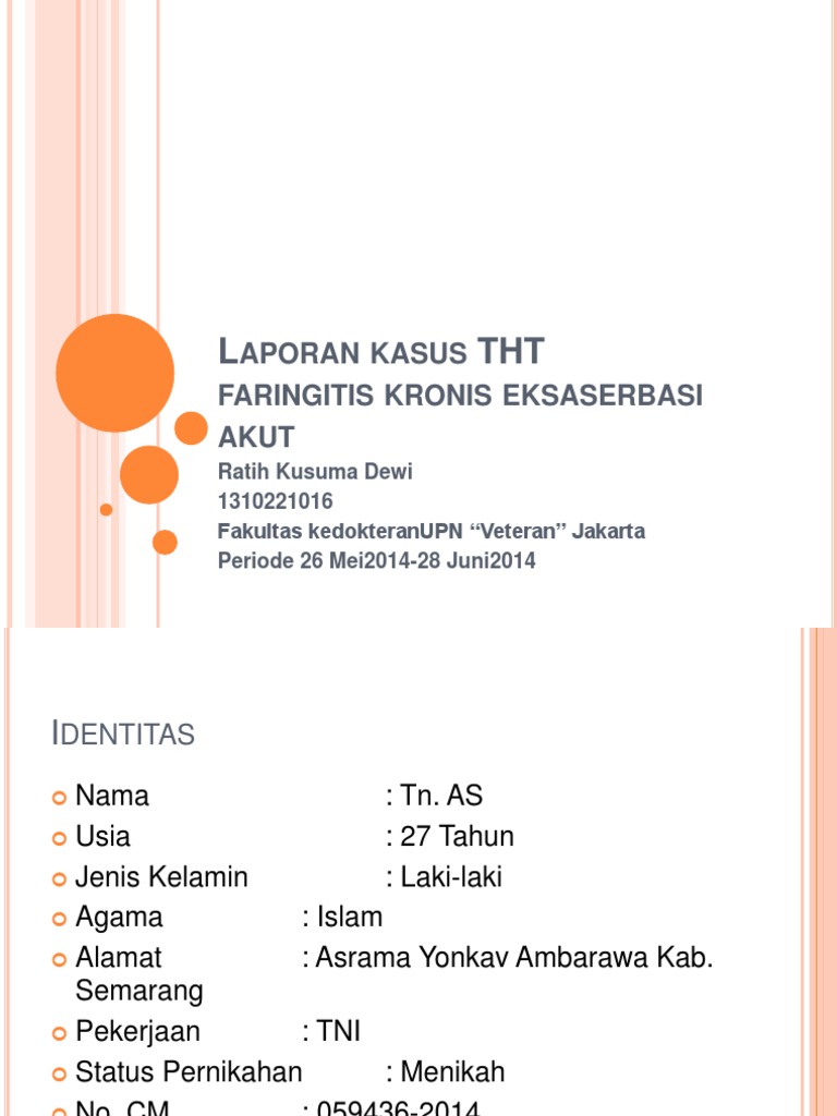 Faringitis Kronis Eksaserbasi Akut | PDF