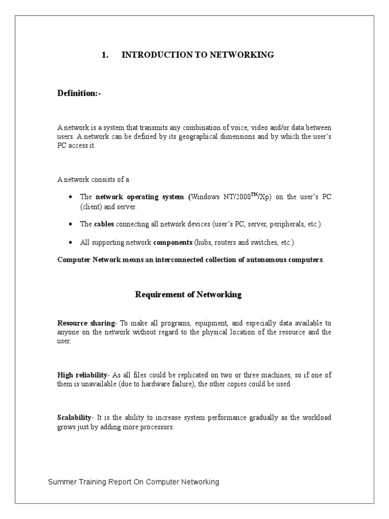 Introduction To Networking | PDF | Network Switch | Routing