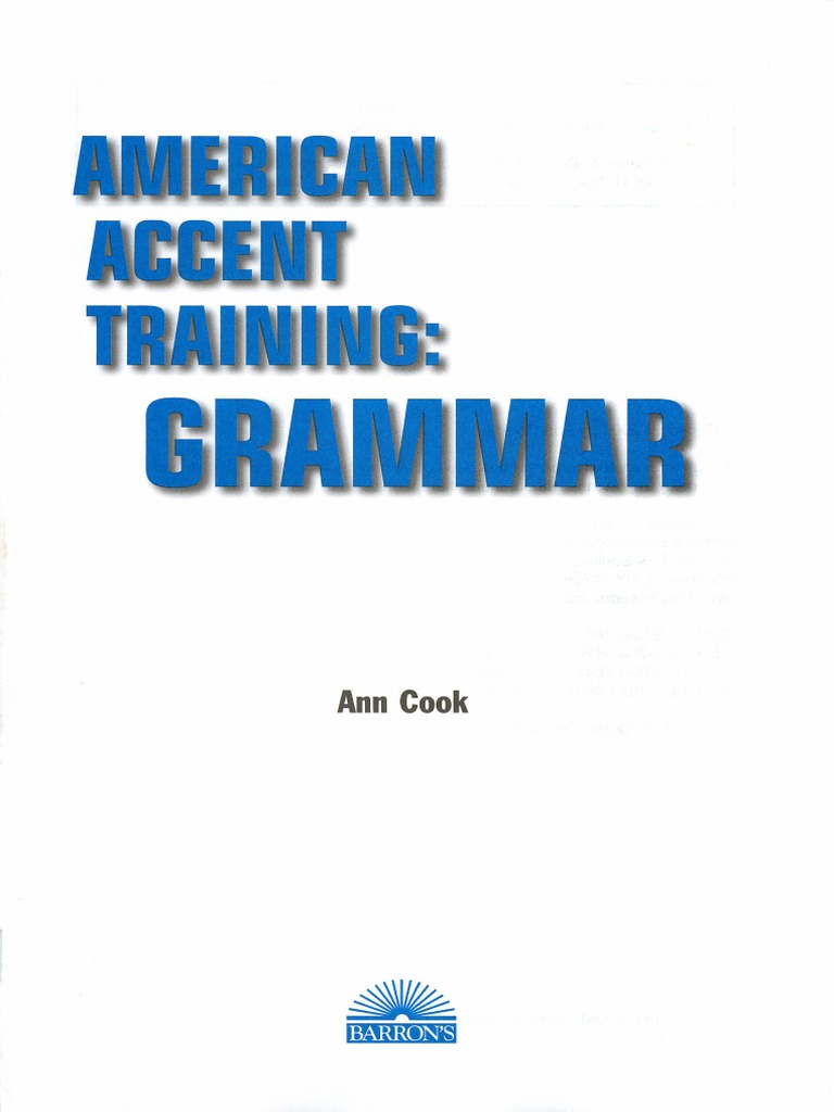American Accent Training Grammar Toc Overview Pdf