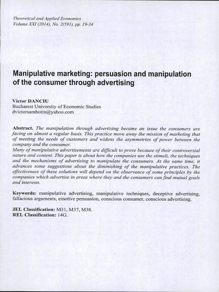 Understanding Manipulative Marketing Techniques: A Look at How ...