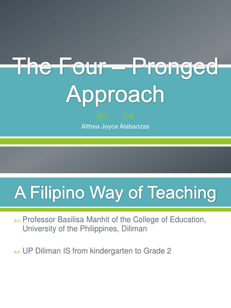 The Four - Pronged Approach | PDF | Consonant | Reading Comprehension
