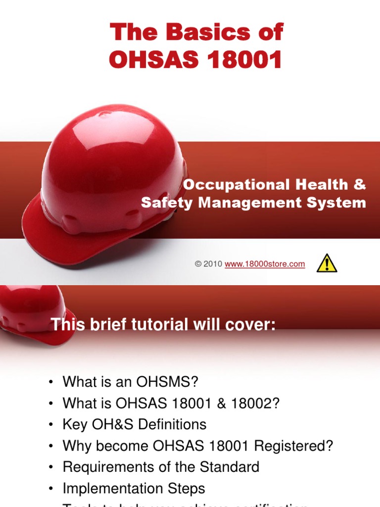 Basics of OHSAS 18001 | PDF | Occupational Safety And Health | Audit