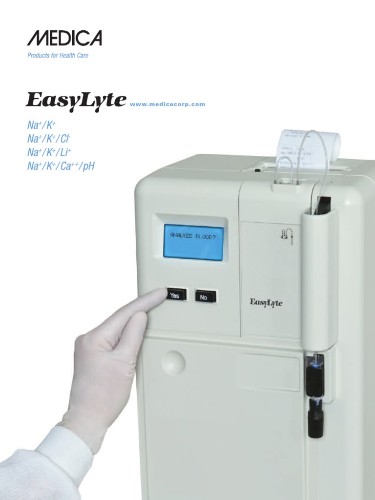 Medica EasyLyte Brochure | PDF | Blood Plasma | Ph