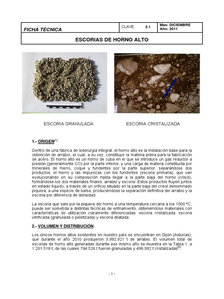 Escoria en Hornos | PDF