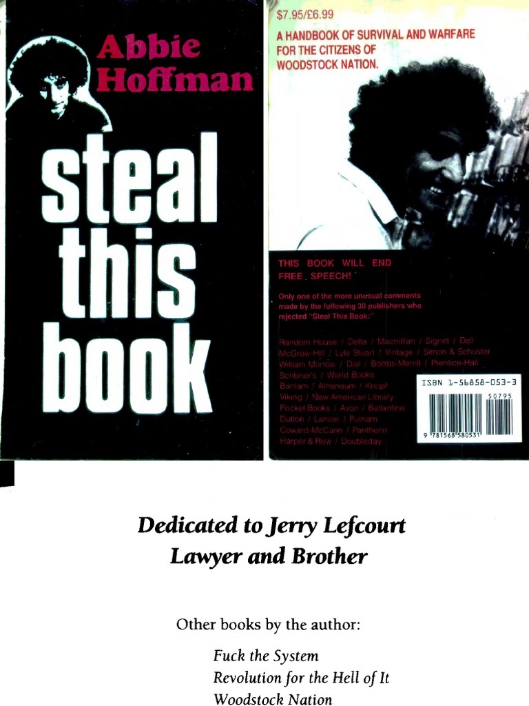 Abbie Hoffman-Steal This Book | PDF