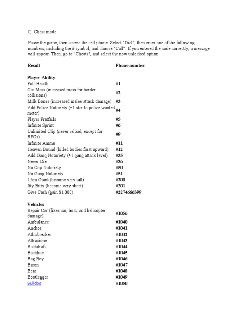 Cheat Codes and Service Phone Numbers: An Extensive Listing of In-Game Cheats and Corresponding ...