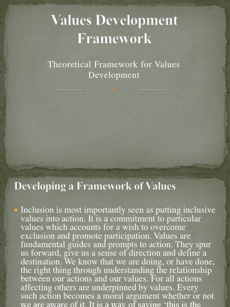 Values Development Framework - PPTX Johnny Power Point | PDF | Social ...