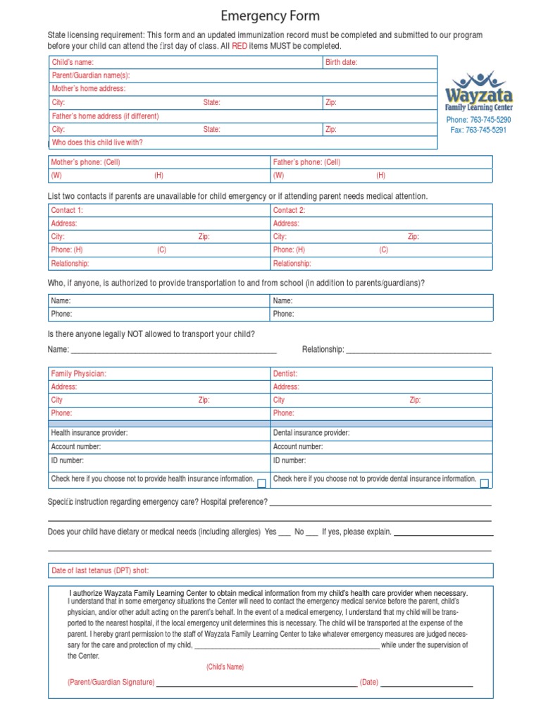 ER Form Revised April 2014 | Download Free PDF | Parent | Relationships