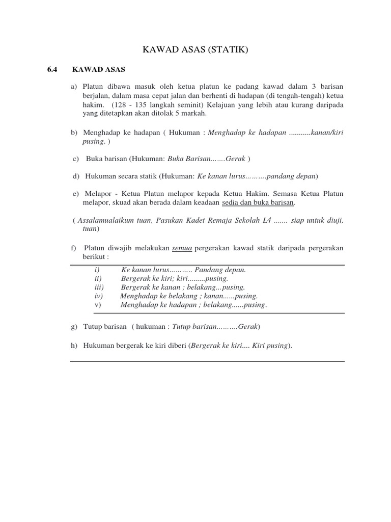 Kawad Asas KRS | PDF