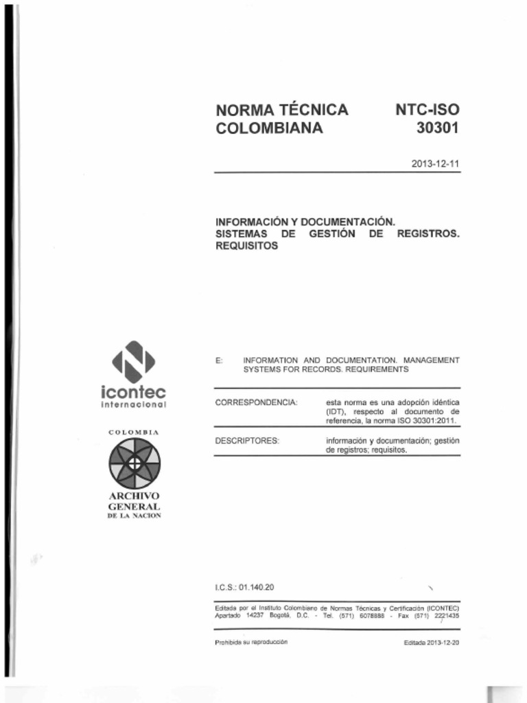 NTC Iso 30301 | PDF