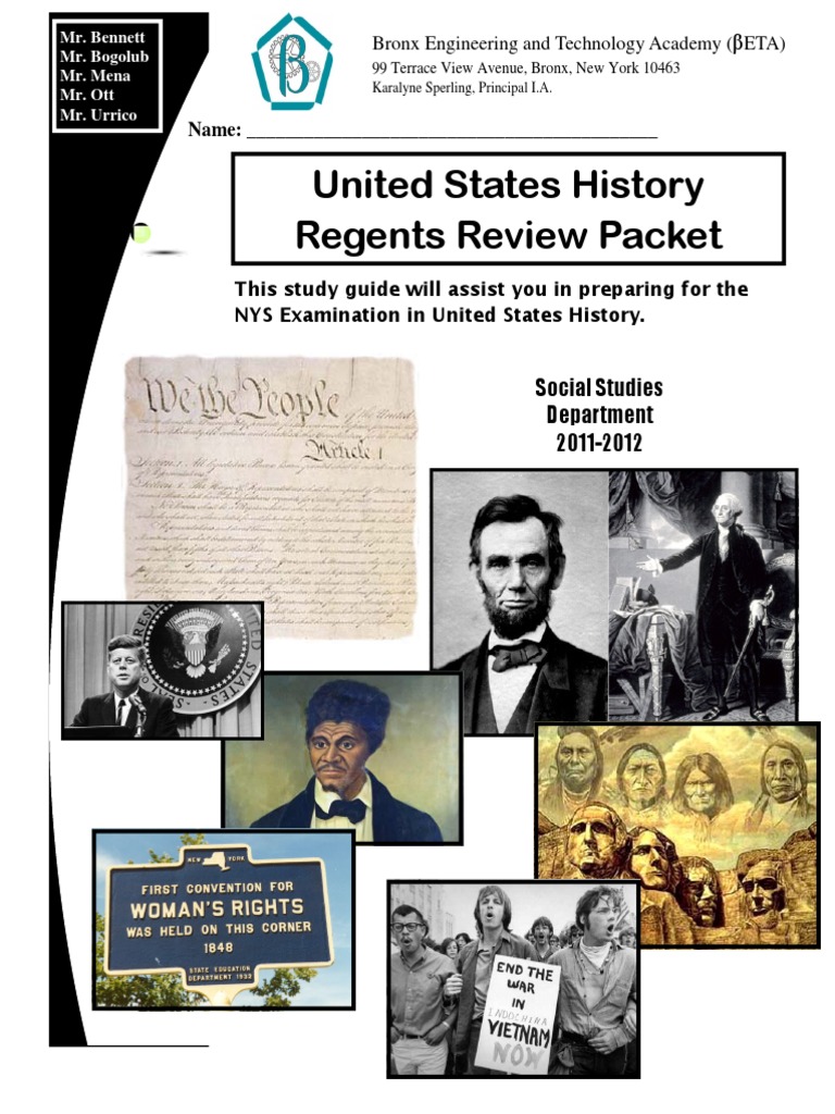 NYS US History Regents Study Guide | PDF | Reconstruction Era | United ...