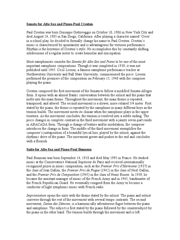 Program Notes Senior Recital | PDF | Classical Music | Musical Compositions