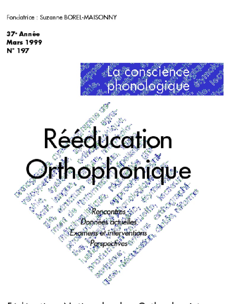 No197 - Conscience Phono | PDF | Apprentissage de la lecture | Syllabe