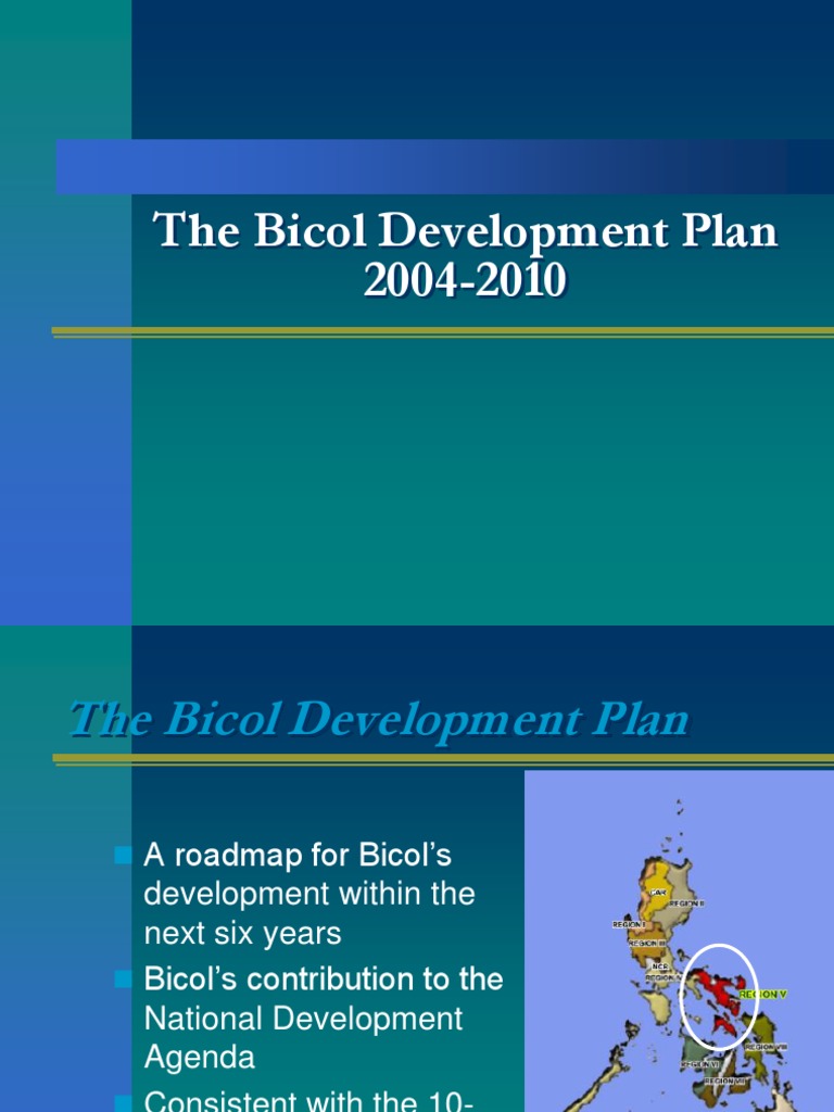 The Bicol Development Plan | PDF | Political Corruption | Poverty Reduction