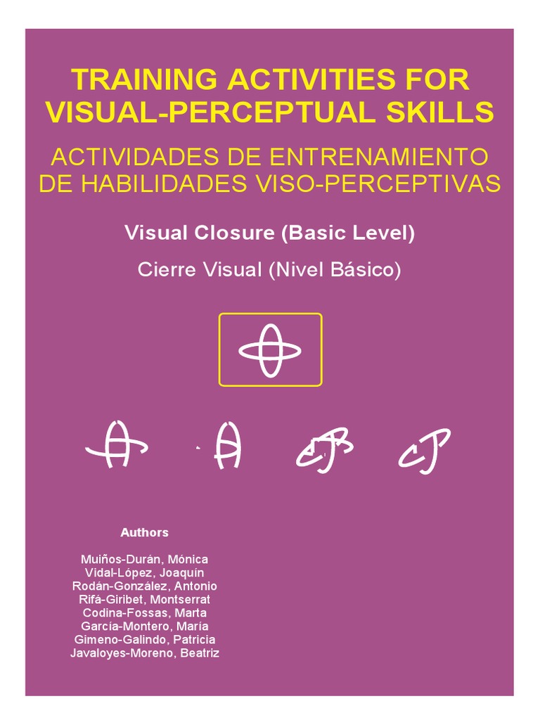 Ejercicios de Cierre Visual | PDF | Terapia | Medicina