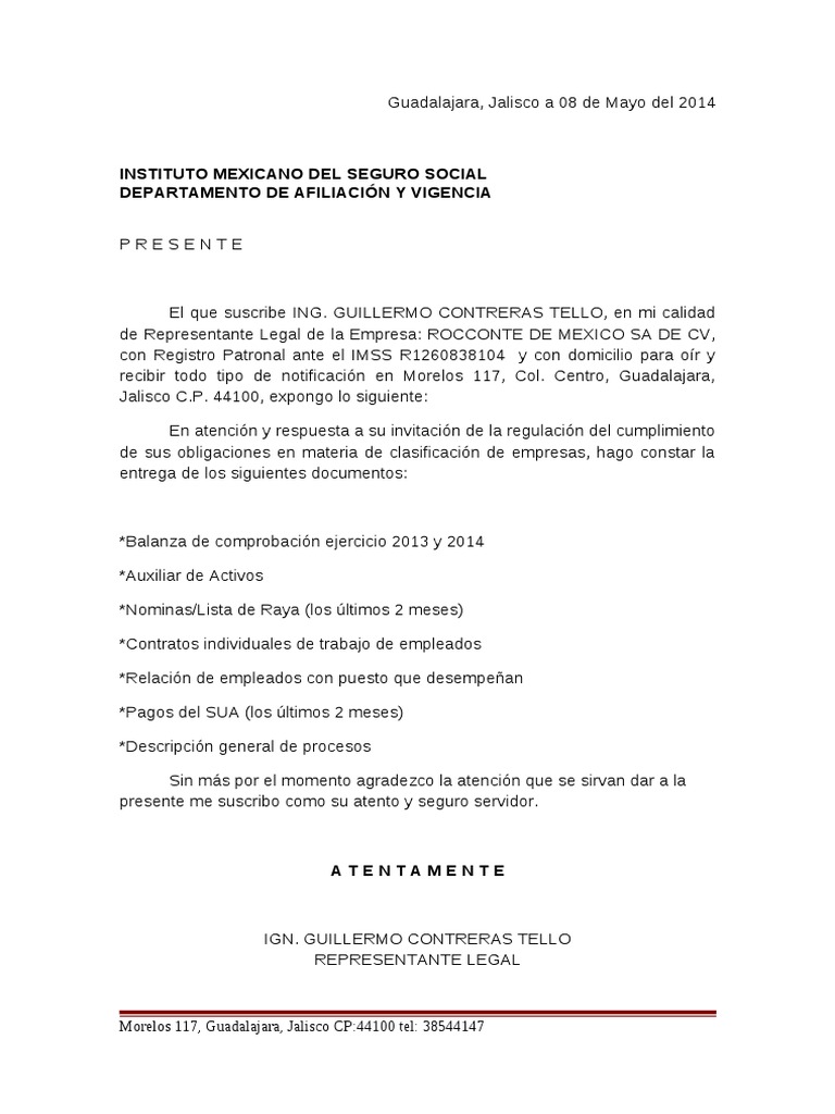 Escrito Libre Ante El Imss | PDF