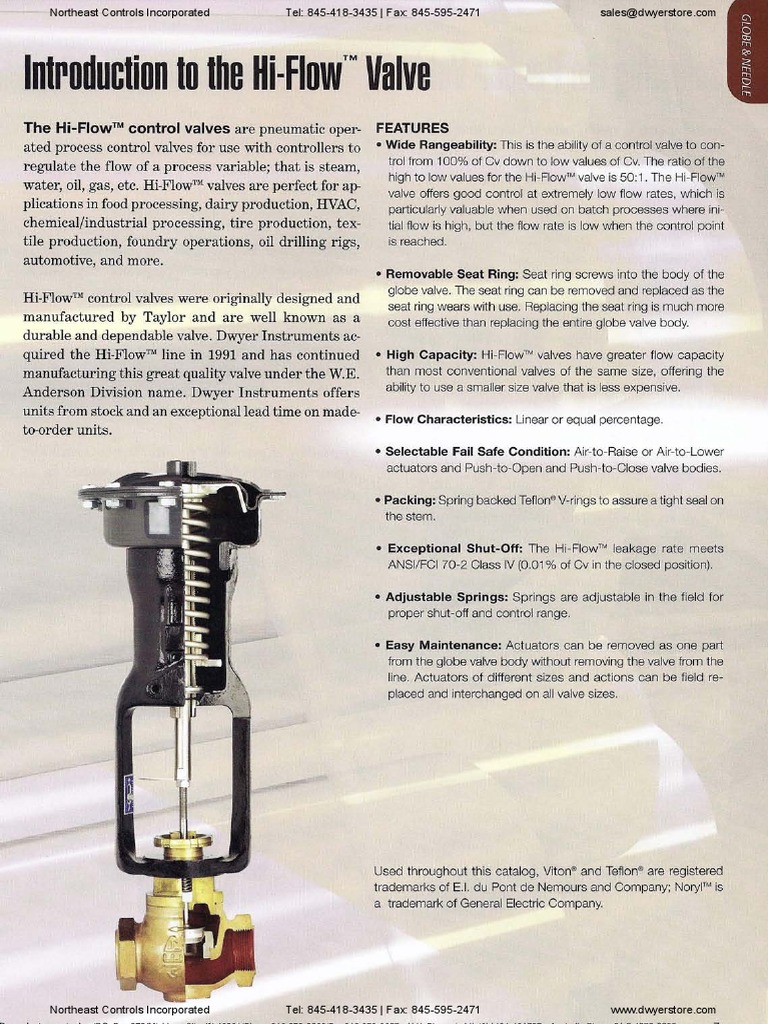 Hi Flow Valves | PDF | Valve | Building Engineering