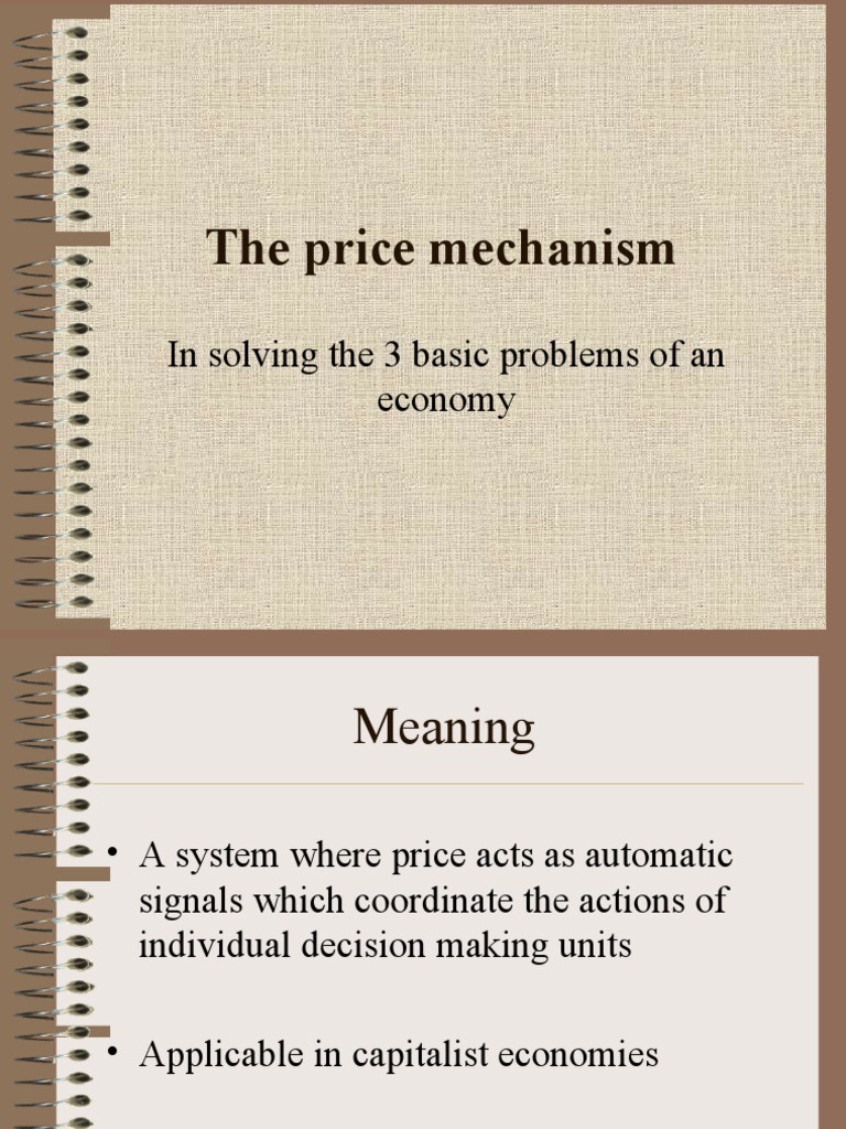 The Price Mechanism | PDF | Prices | Capitalism