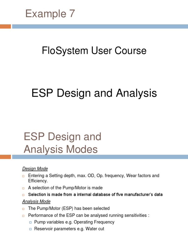 ESP Pump Design and Analysis Guide | PDF
