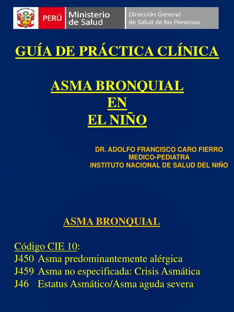 6 Asma Bronquial Guía De Práctica Clínica Asma Enfermedades