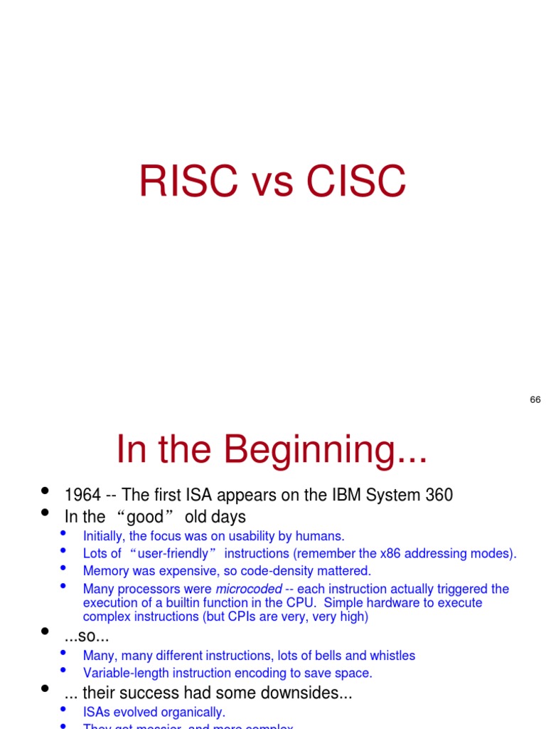 RISC vs CISC: Architecture Comparison | PDF | Instruction Set | Central Processing Unit