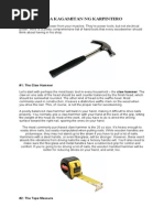 Essential Carpentry Tools Explained | PDF | Drill | Knife