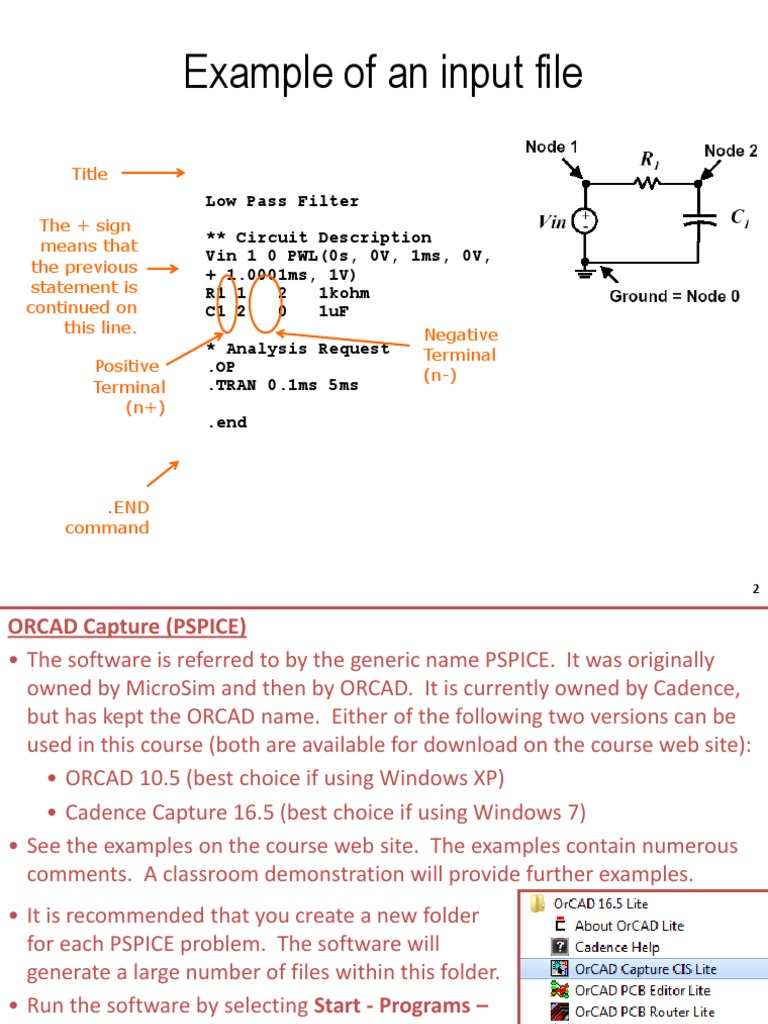PSPICE | PDF | Electronic Circuits | Electrical Engineering