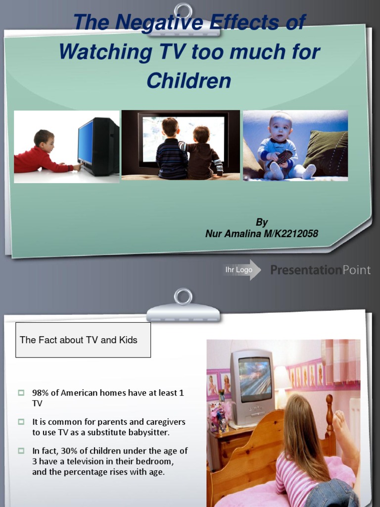 Negative Effect of TV-Viewing | PDF | Television Advertisement | Overweight