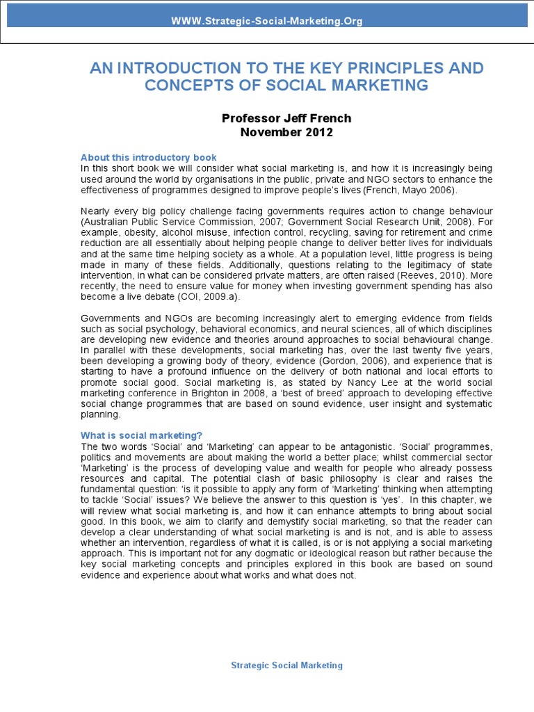 1 Key Principles - Text | PDF | Target Audience | Behavior