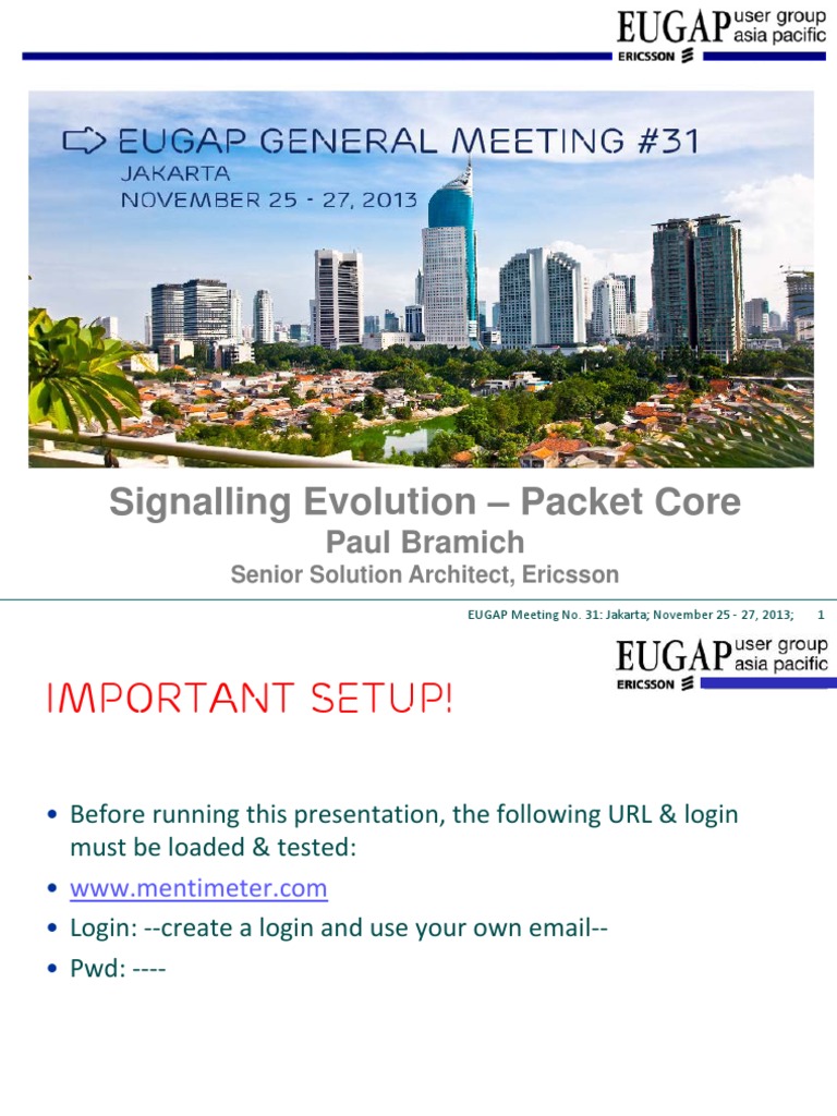 Ericsson Presentation on LTE Signalling Evolution and Optimisation ...