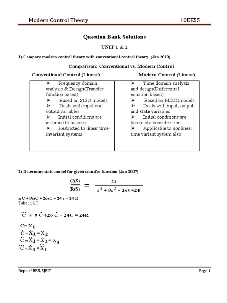Modern Control Theory Solution Pdf Control Theory Hysteresis