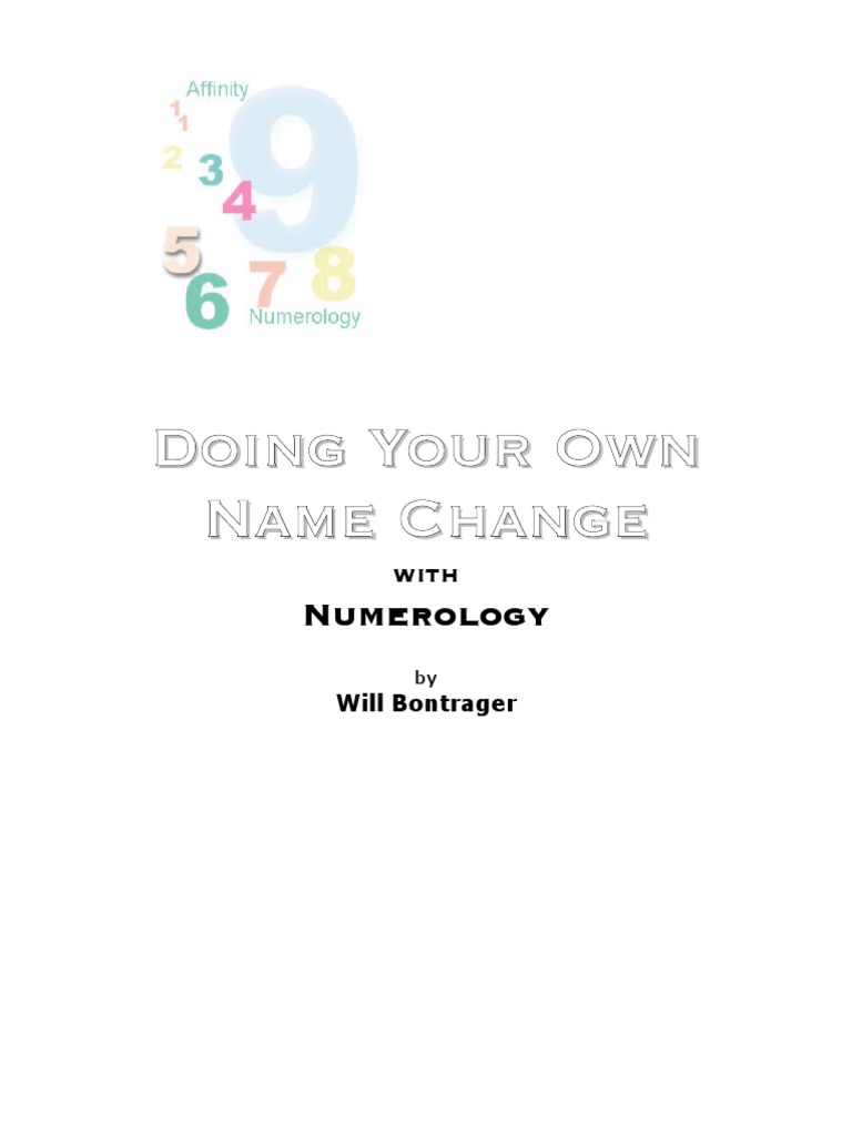 Name Change Numerology | PDF