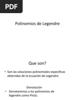 Polinomios y Armónicos de Legendre | PDF | Ecuaciones | Álgebra abstracta