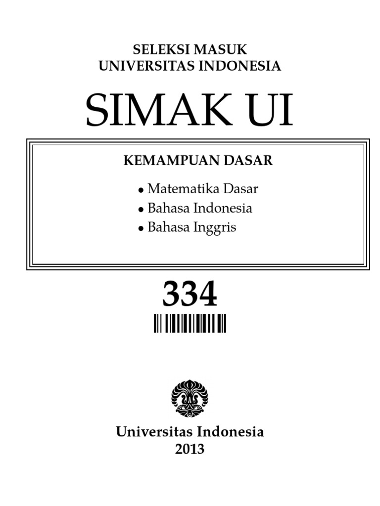Simak Ui 2013 334 | PDF