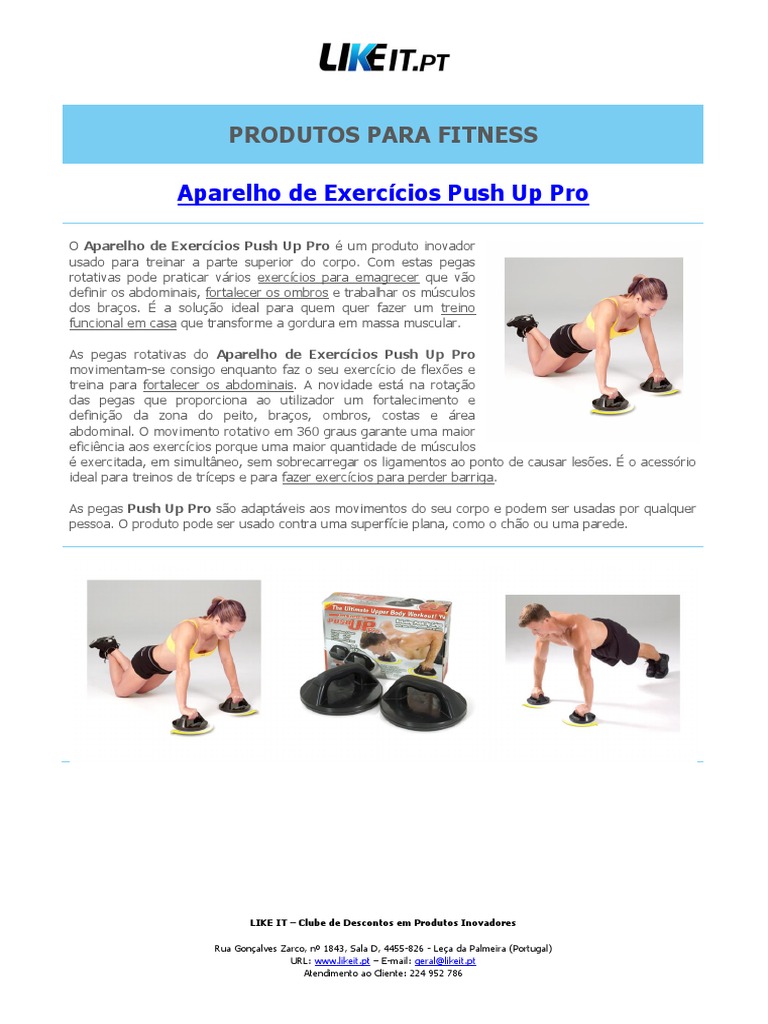 Aparelho de Exercícios Push Up Pro