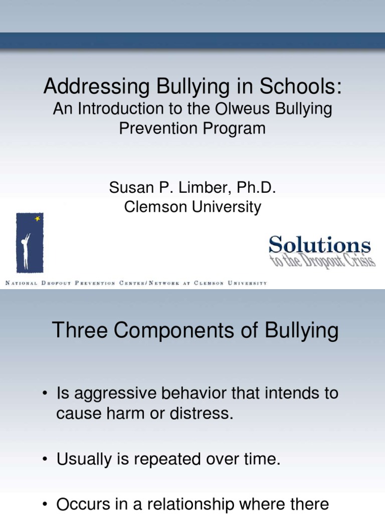 Addressing Bullying in Schools | PDF | Bullying | Problem Behavior