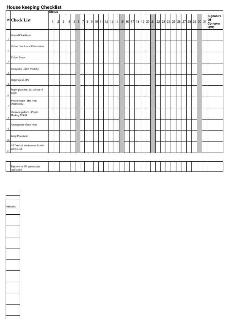 Check List For HK-Version 1 22222 | PDF