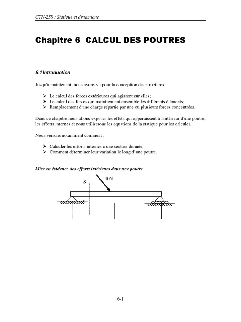 Calcul D'une Poutre | PDF