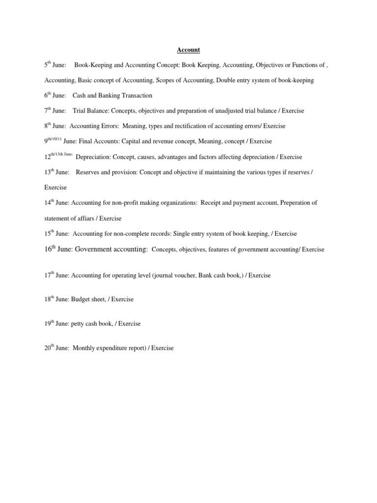 Accounting Basics Workshop | PDF