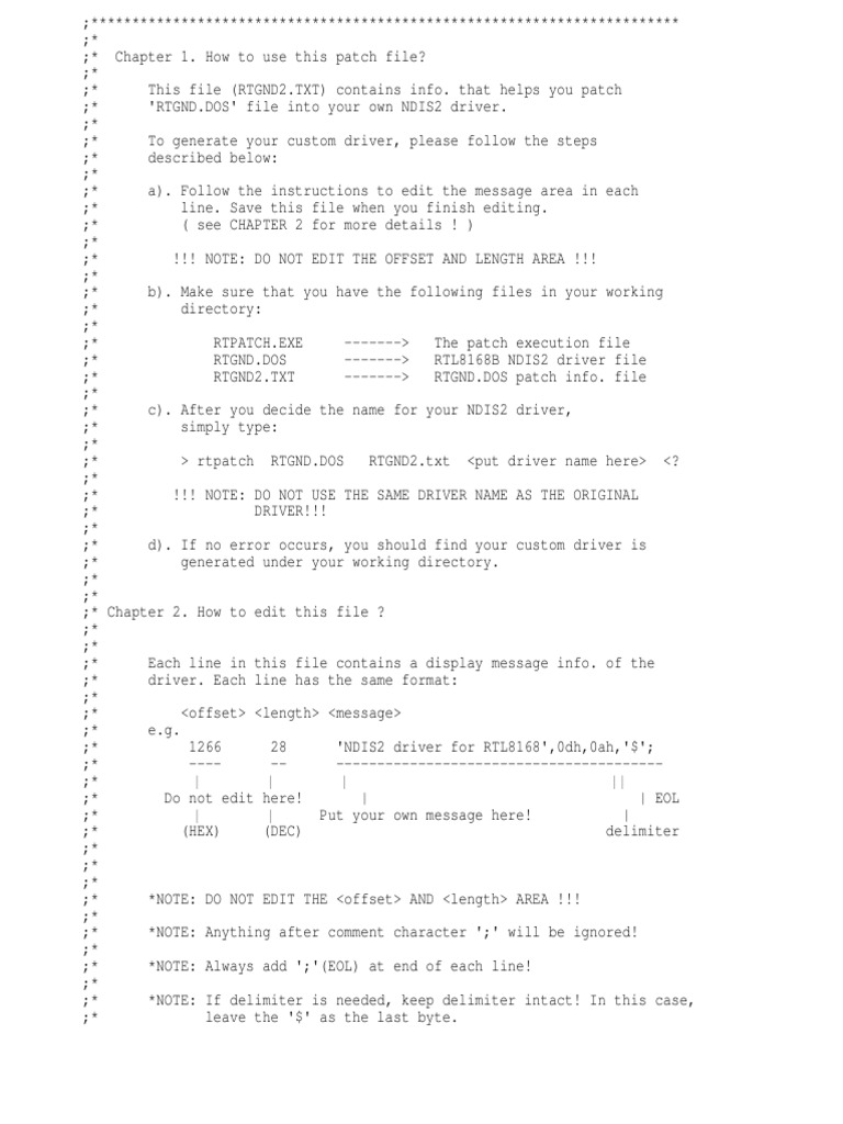 RTGND2 C | PDF | Device Driver | Dos