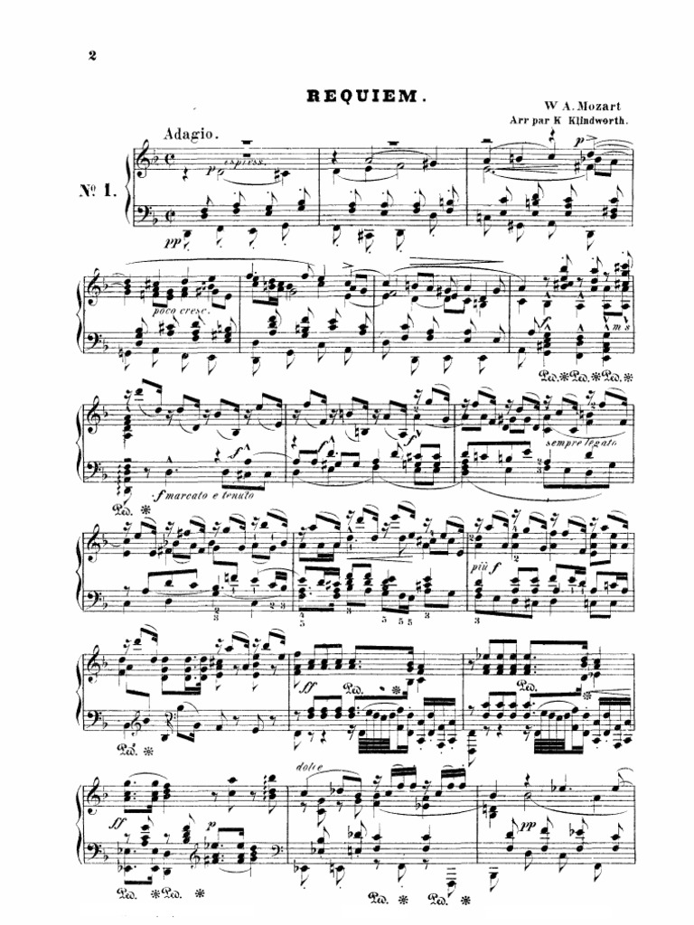 Requiem Sheet Music | PDF | Mozart Family | Wolfgang Amadeus Mozart