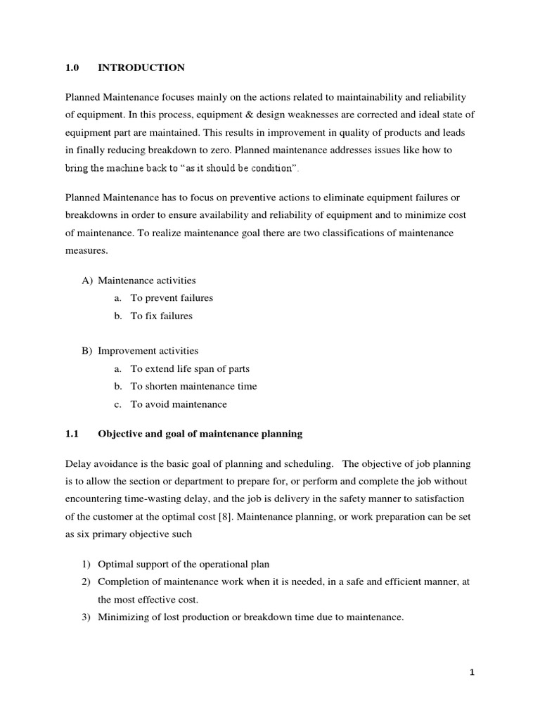 Planning & Schedule | PDF | Reliability Engineering | Scheduling (Computing)