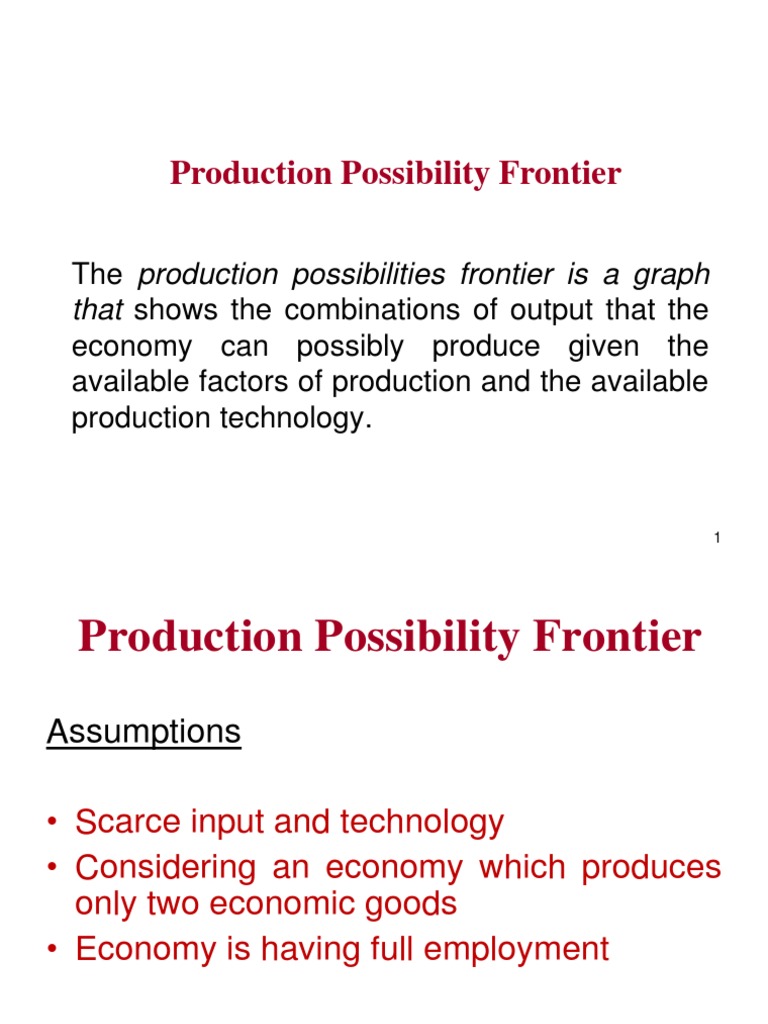 Production Possibility Curve | PDF | Economic Theories | Business Economics